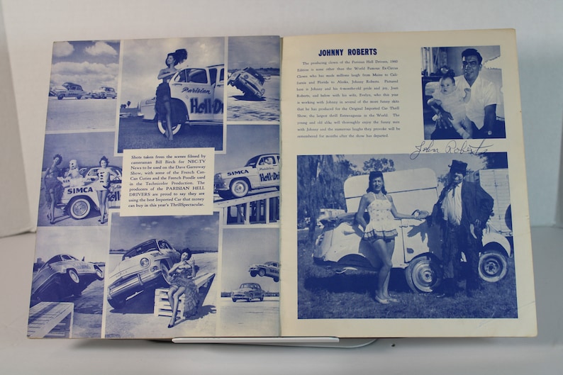 1960s Autographed Parisian Hell Drivers Thrill Show Program! Dan ...