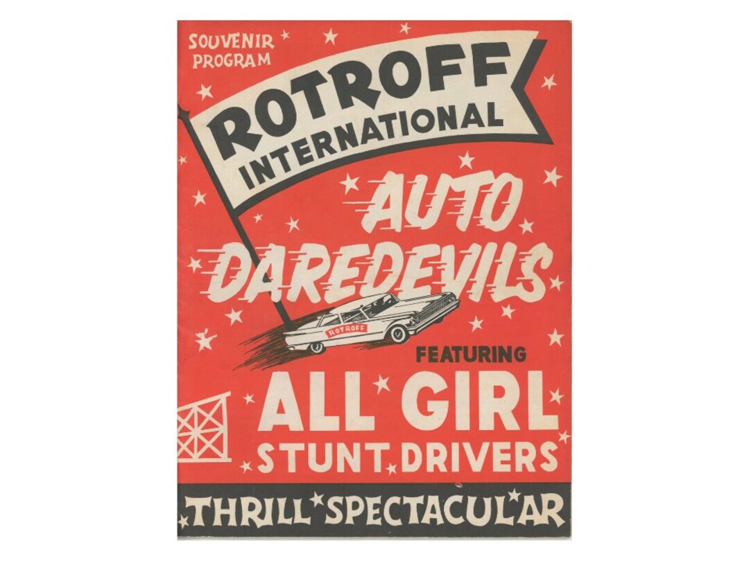 1961 Rotroff International Auto Daredevils Autographed Program! Rare ...