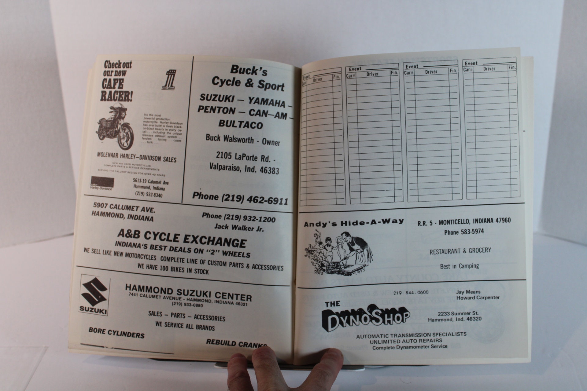 1977 Broadway Speedway Auto Racing Program! Crown Point Indiana Stock ...