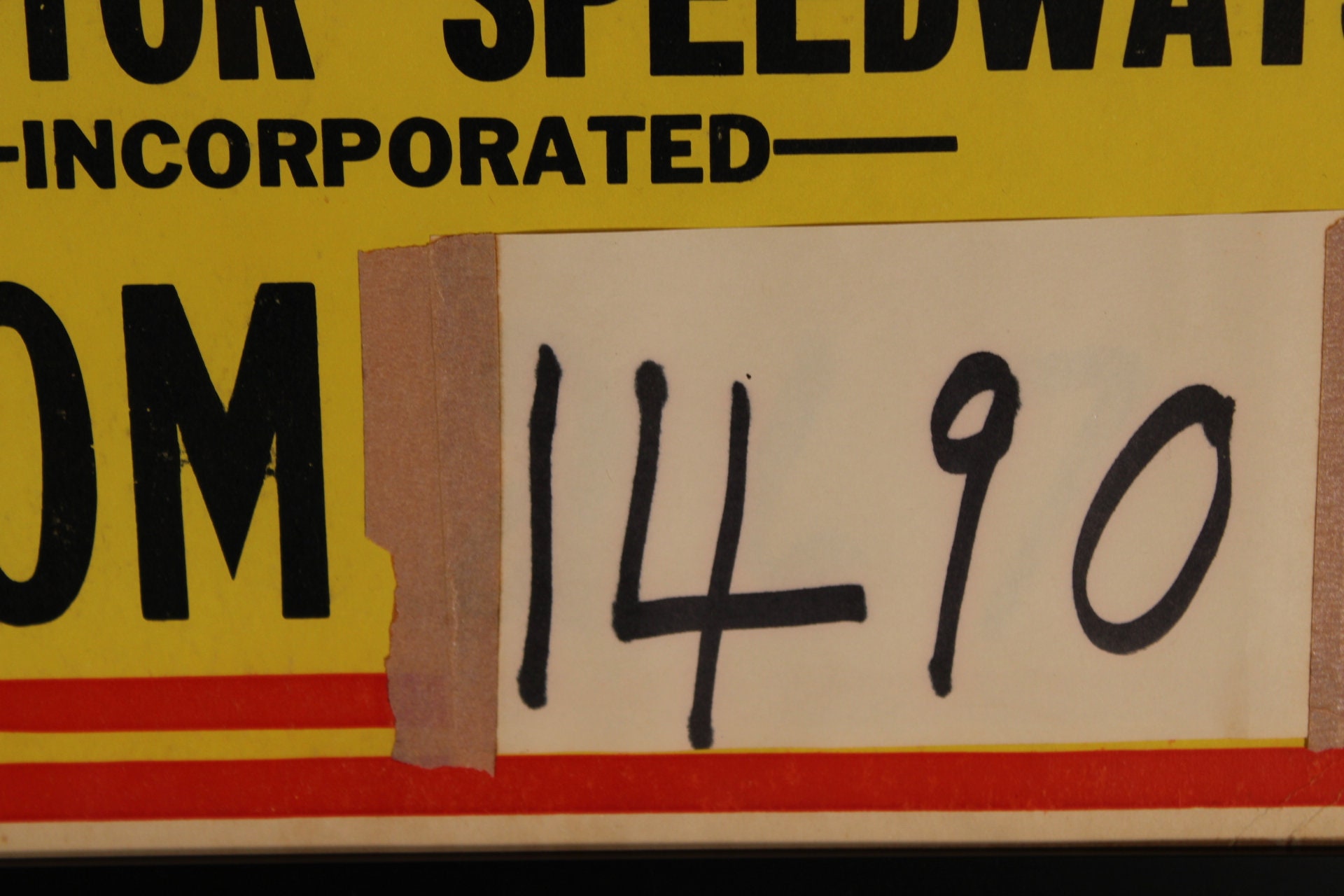 1960s RB Motor Speedway Auto Racing 14X22 Framed Poster! Rare Stock ...