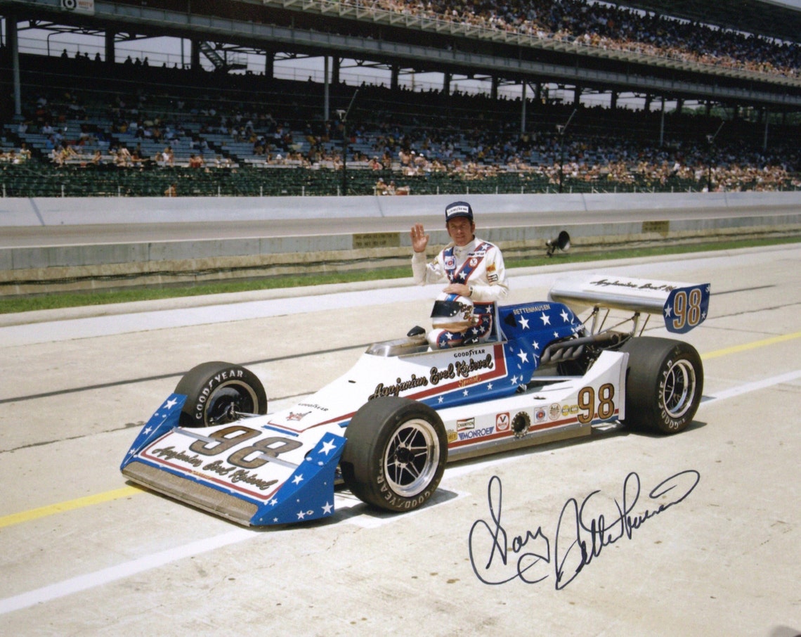 1977 Indy 500 Evel Knievel Themed Race Car Photo Poster! W/ Driver Gary ...