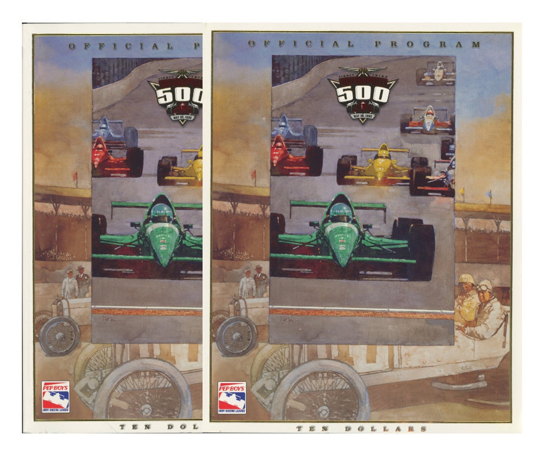 1999 Indy 500 Race Program! Rare Indianapolis Racing Programs: Choose ...