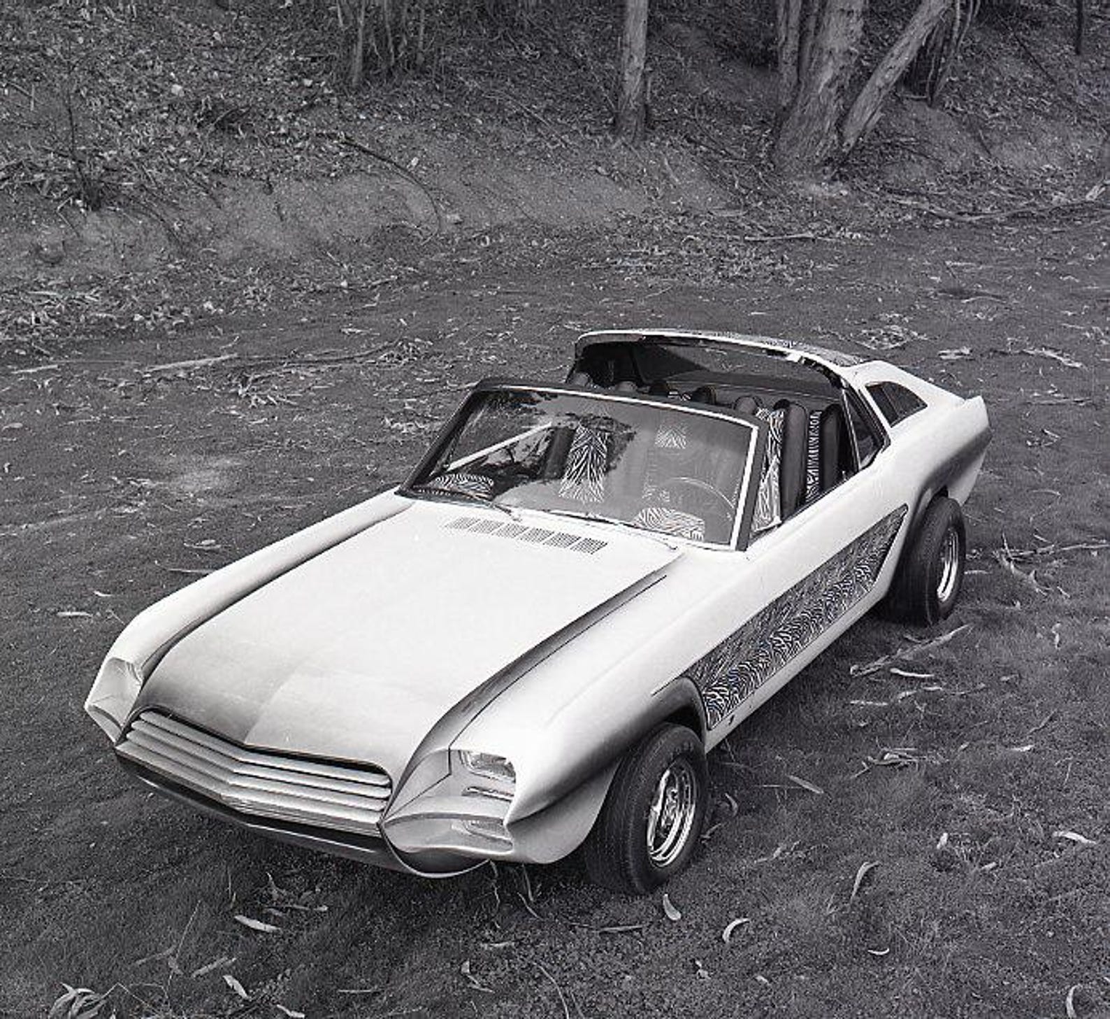 1960s George Barris Car Zebra Original 120mm Neg Photo Built for Frank ...