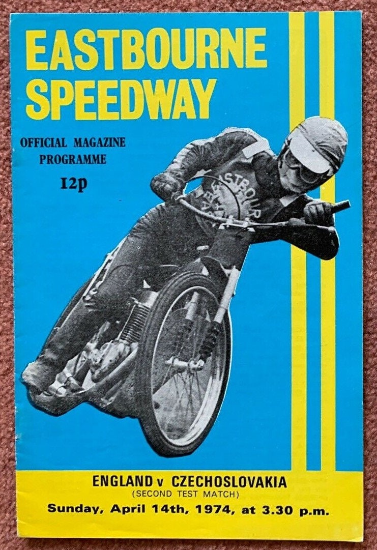 1974 Eastbourne Speedway Official Motorcycle Racing Program! Eastbourne ...