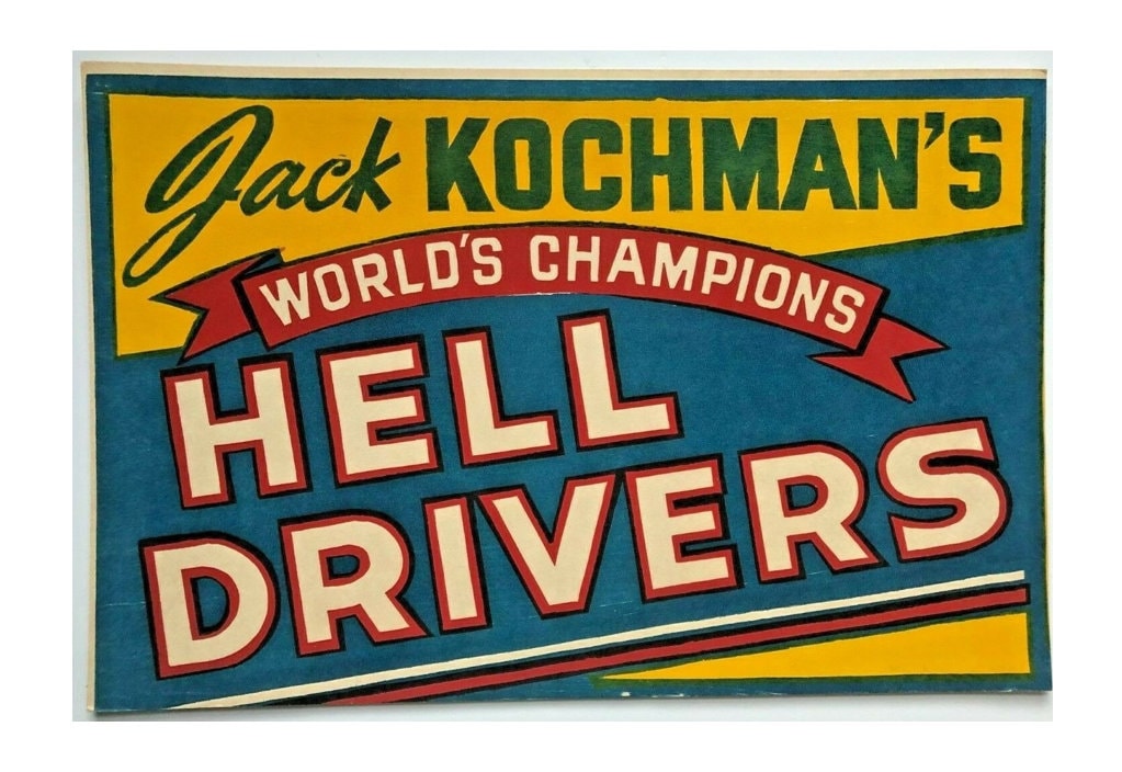 1950s Jack Kochman Hell Drivers Poster Very Rare Original Auto ...