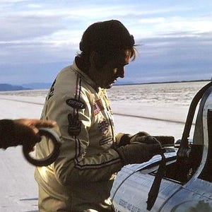 1970 Blue Flame Original Negative Photo Slide! Gary Gabelich Bonneville ...