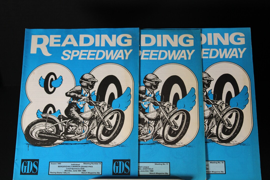 1980 Reading Speedway Motorcycle Racing Program Vintage - Etsy