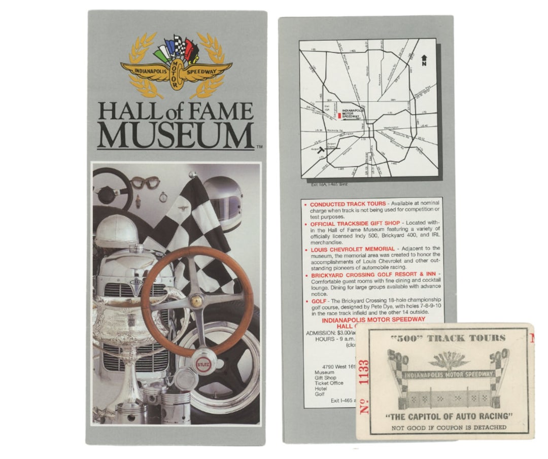 1970s Indy 500 Race Brochure & Ticket! Indianapolis Racing Hall of Fame ...