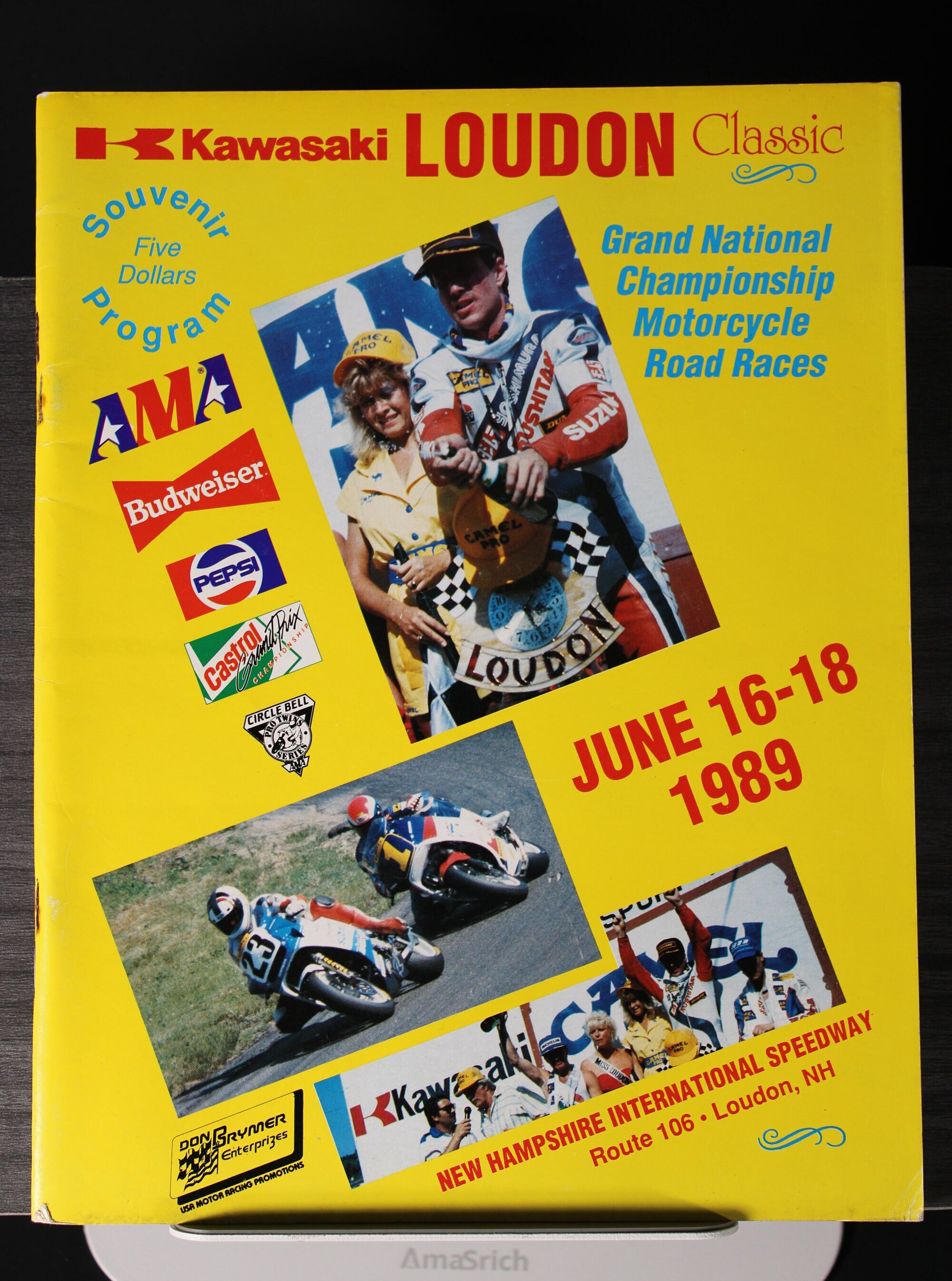 1989 Loudon Classic Championship Racing Program! Vintage Road Race, AMA ...