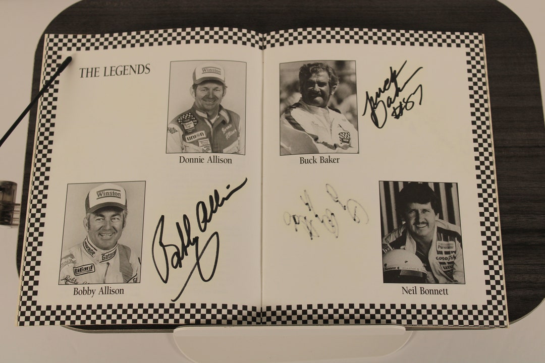 15 NASCAR Driver Autographed Program Stock Car HOF Signed Autographs ...