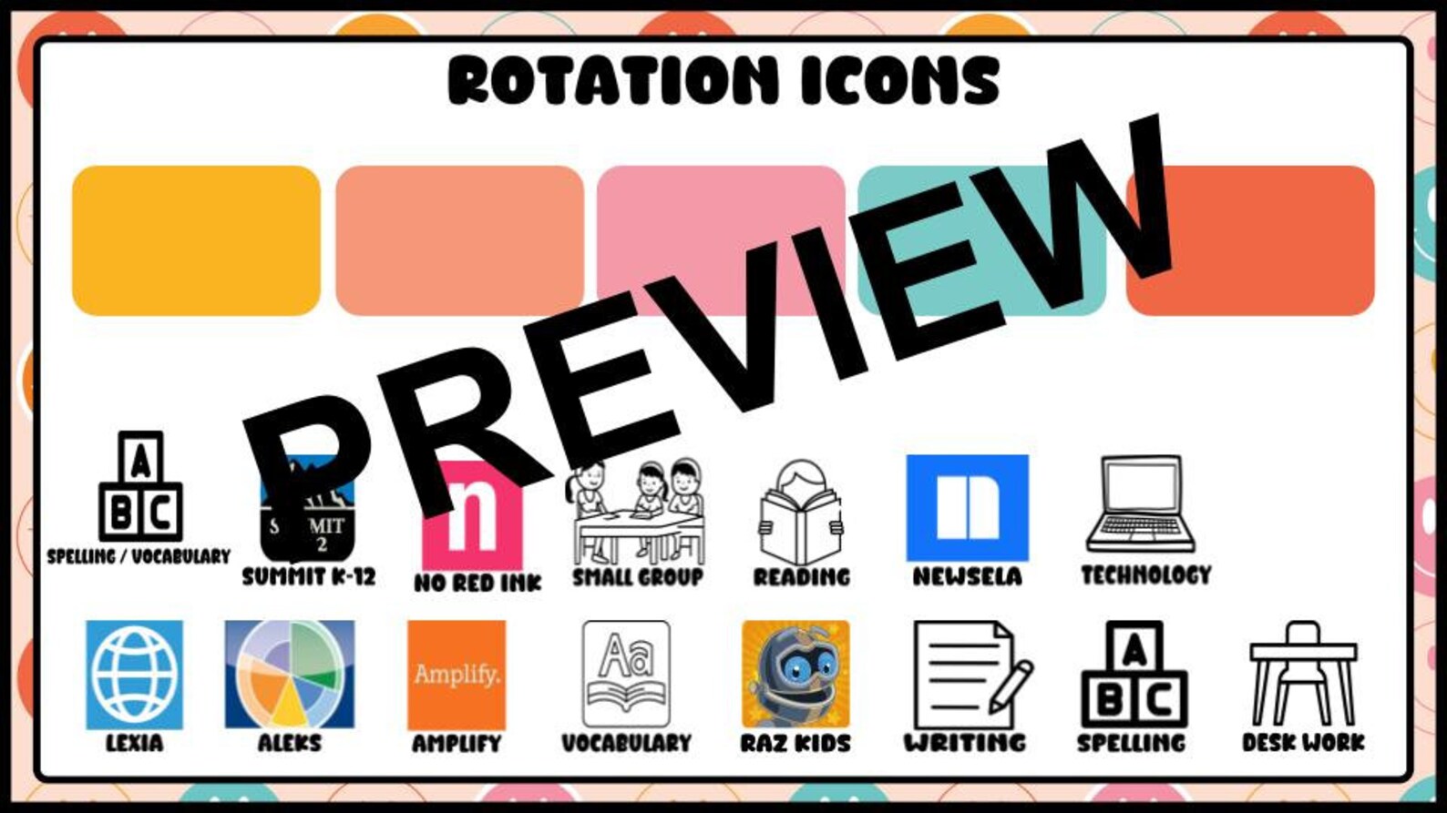 Retro Revival-agenda Google Slides & Power Point Template - Etsy