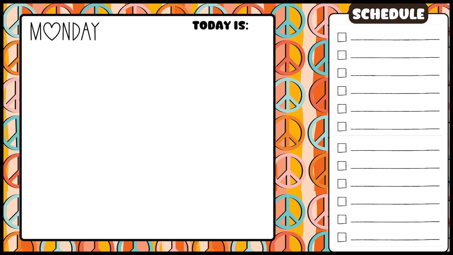 Retro Revival-agenda Google Slides & Power Point Template - Etsy