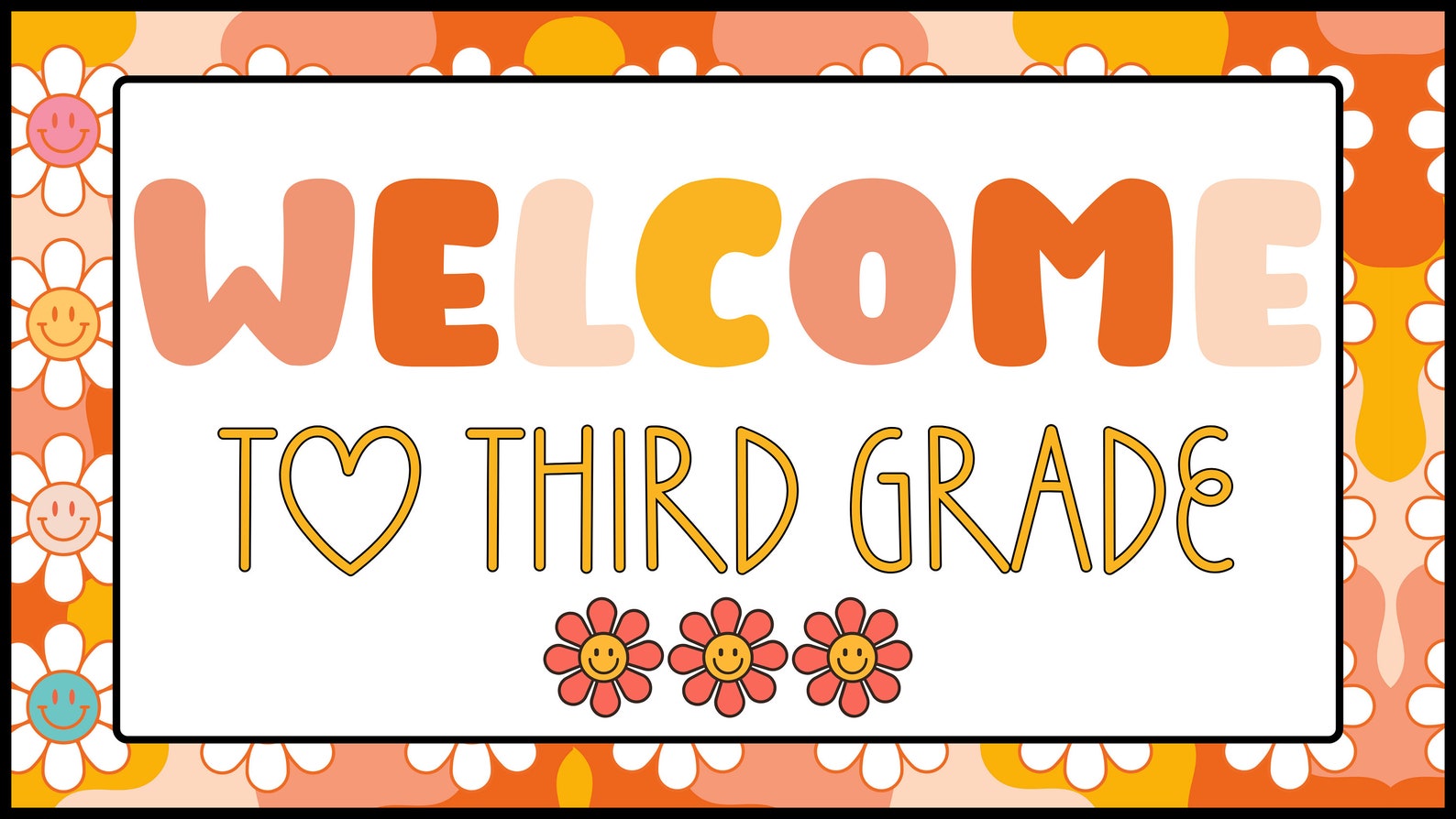 Retro Revival-agenda Google Slides & Power Point Template - Etsy