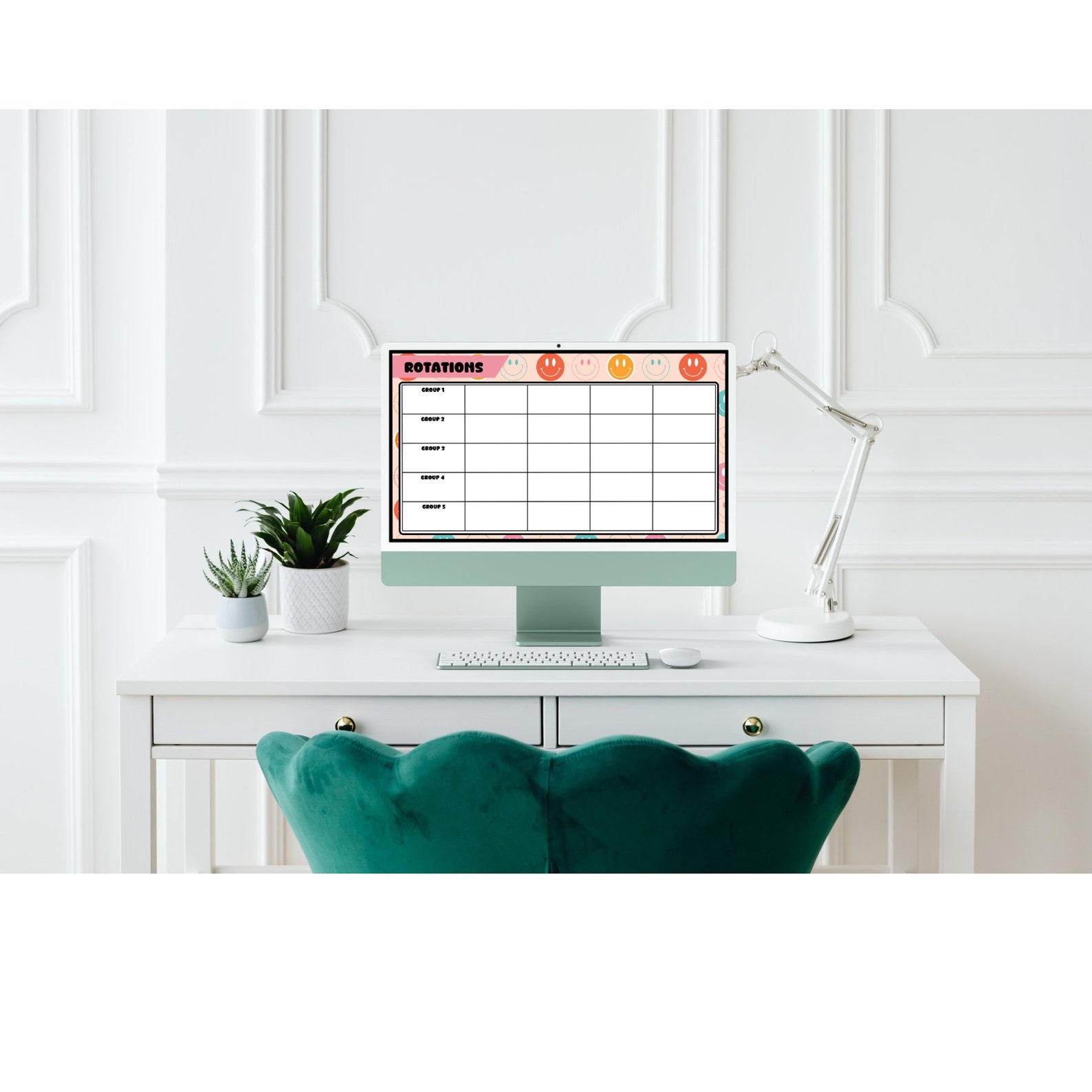 Retro Revival-agenda Google Slides & Power Point Template - Etsy