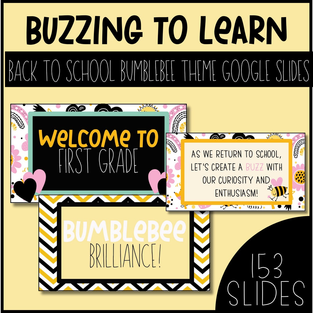 Buzzing to Learn: Back to School Bumblebee Theme Google Slides - Etsy