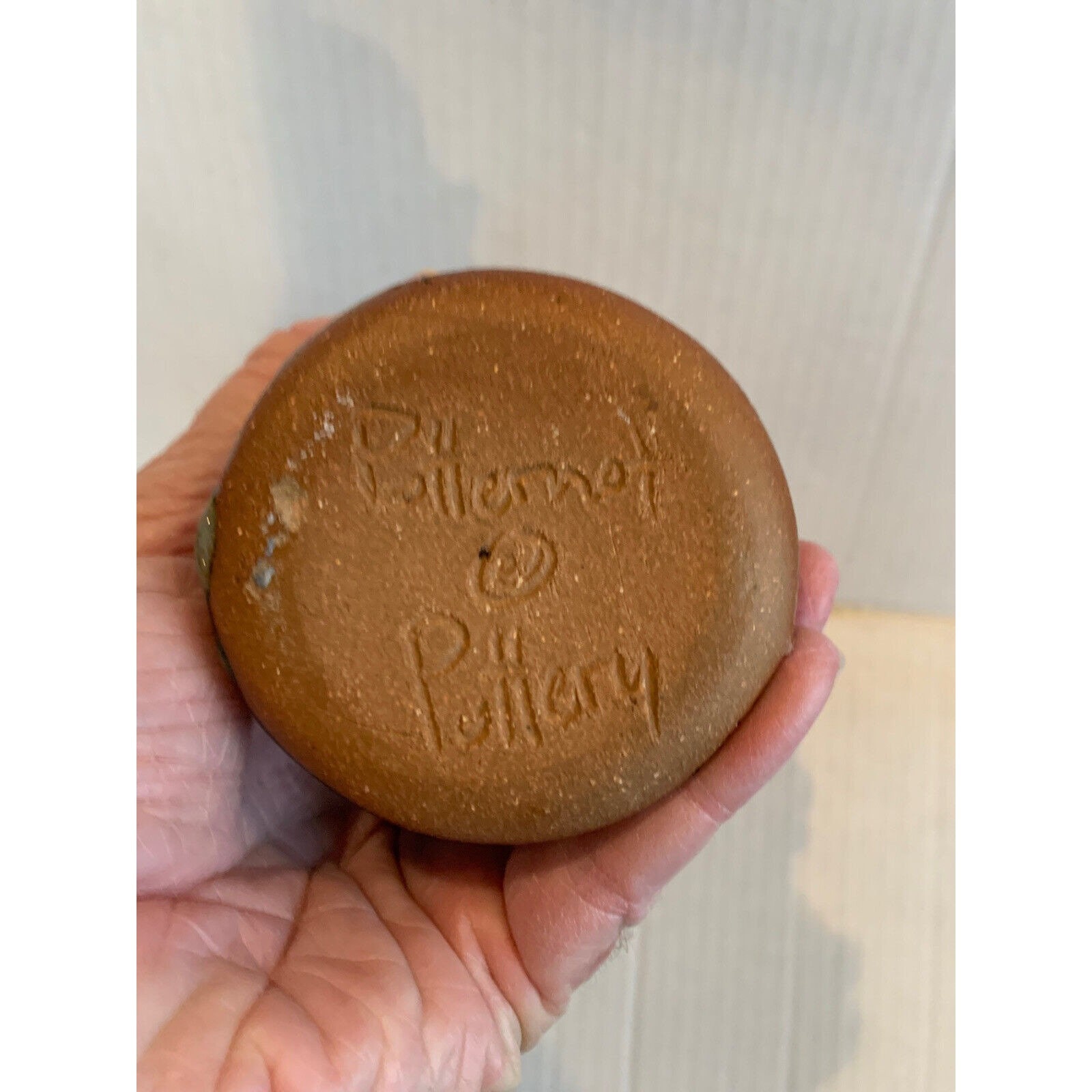 Vintage Handmade Pottery Angel Tea Light Blue Glaze Signed by Potternot ...