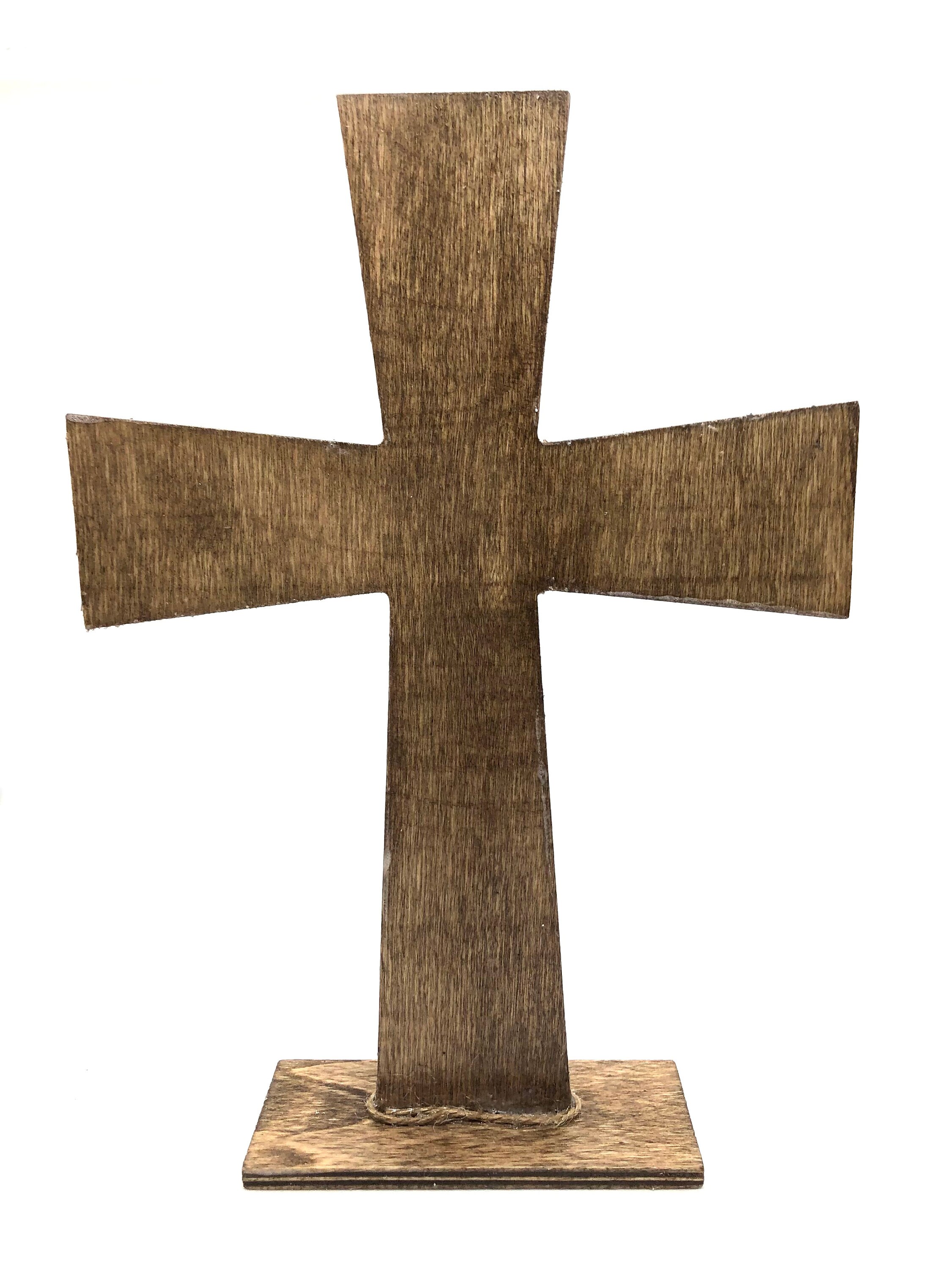 Wooden Handmade Stained Standup Cross Table Crosses - Etsy