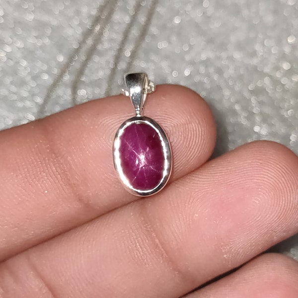 Ruby Pendant - Etsy