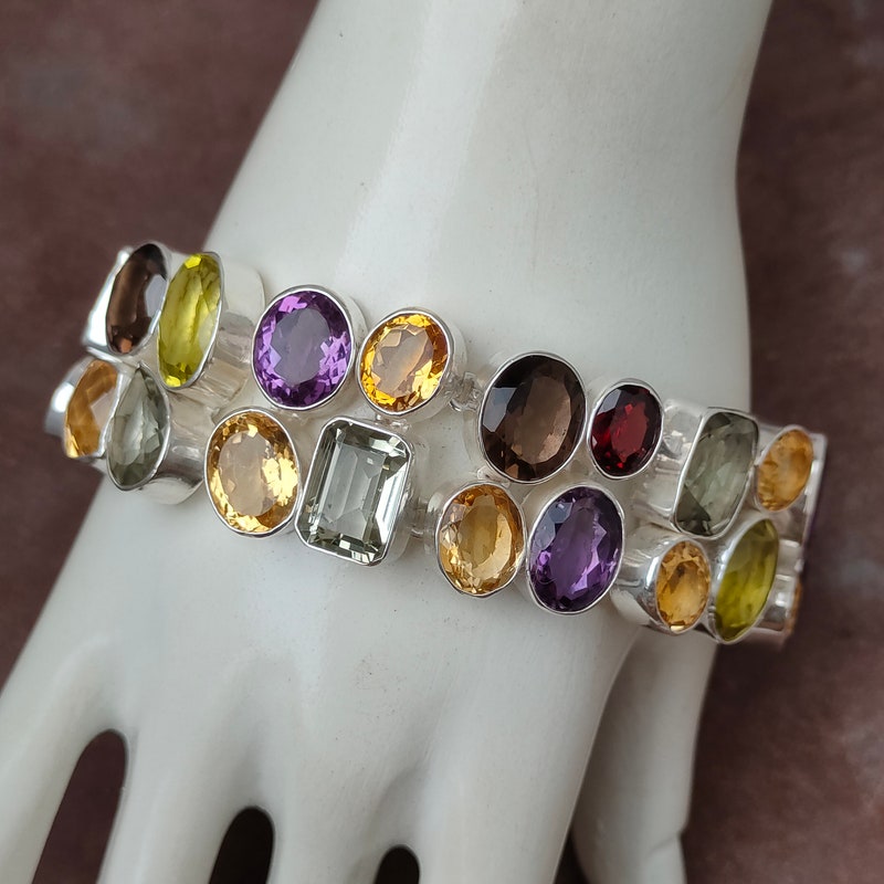Gemstone Bracelet - Etsy