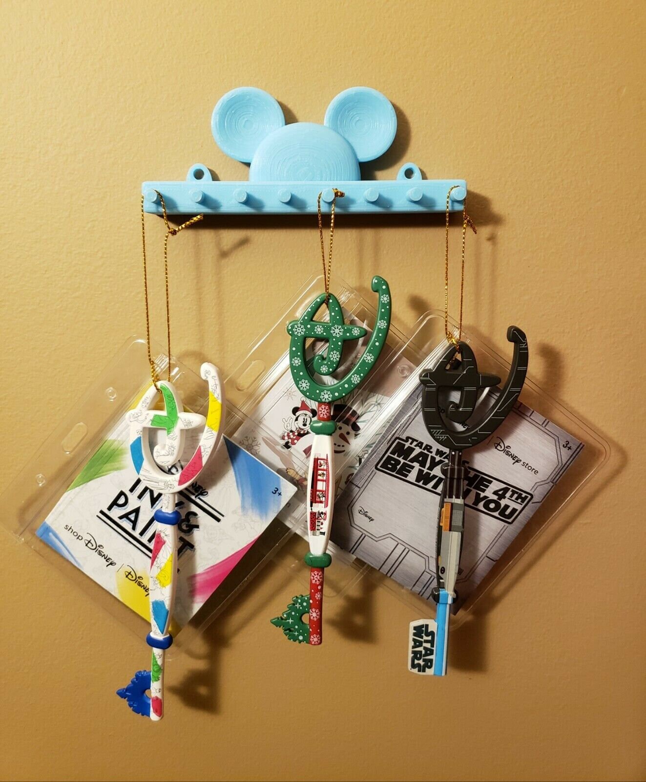 Disney Key Mickey Mouse Wall Mount Display 7-peg High Detail - Etsy Denmark