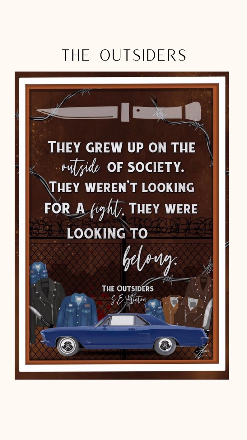 The Outsiders/ Art Print - Etsy