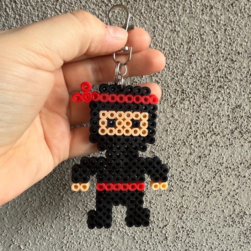 Perler Bead Keychain - Etsy