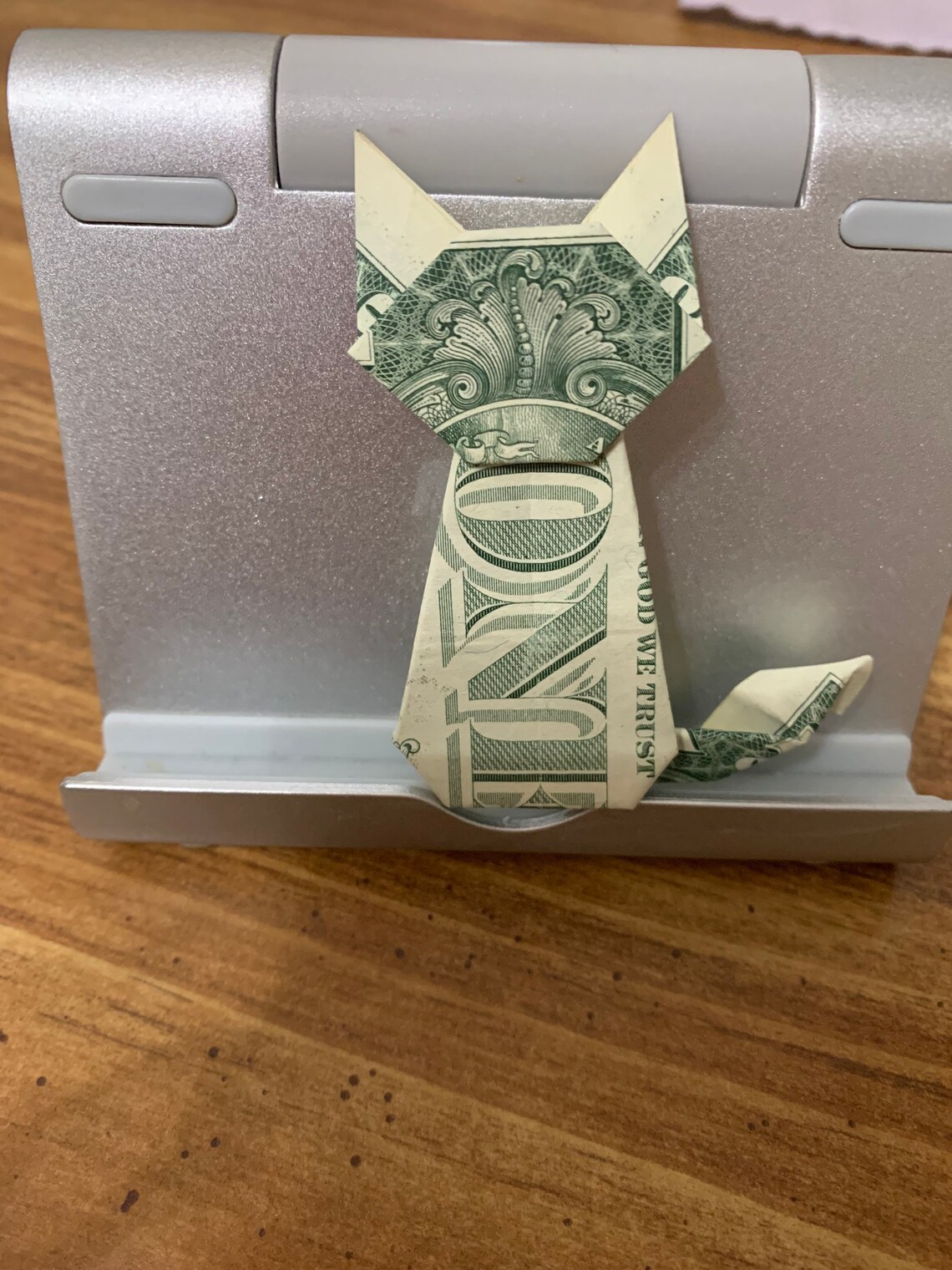 Money Cat Origami Real 1 Dollar Bill Small Gift for Your | Etsy