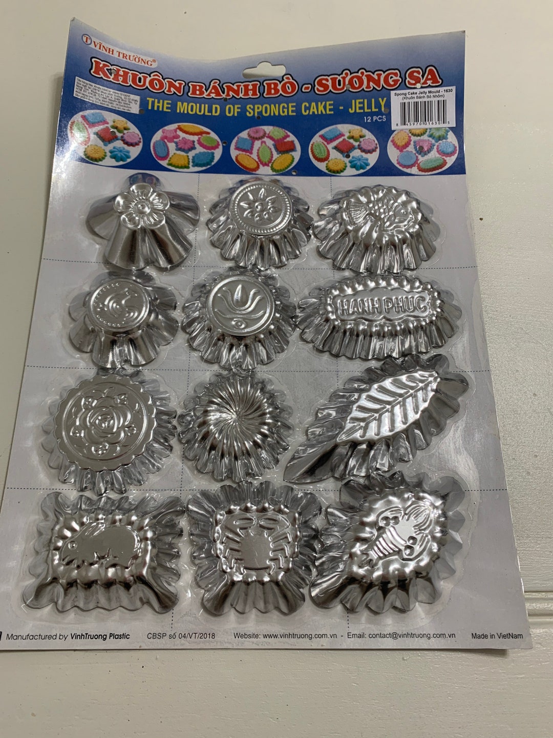 12pcs Vietnamese Sponge Cake Mold Jelly Mold Khuon Banh Bo - Etsy