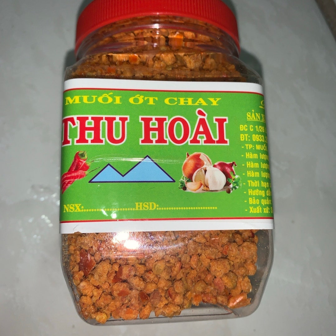 Muoi Ot Tay Ninh- Banh Trang Tron- Chilli Salt Product of Viet Nam 7oz ...