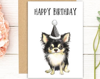 Chihuahua Birthday Card Printable | Etsy