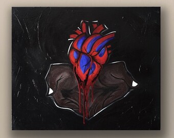 Bleeding Heart Painting - Etsy