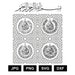 4 Qul Framed Islamic Calligraphy. Dxf, Jpeg, Png, Svg. Instant Digital ...