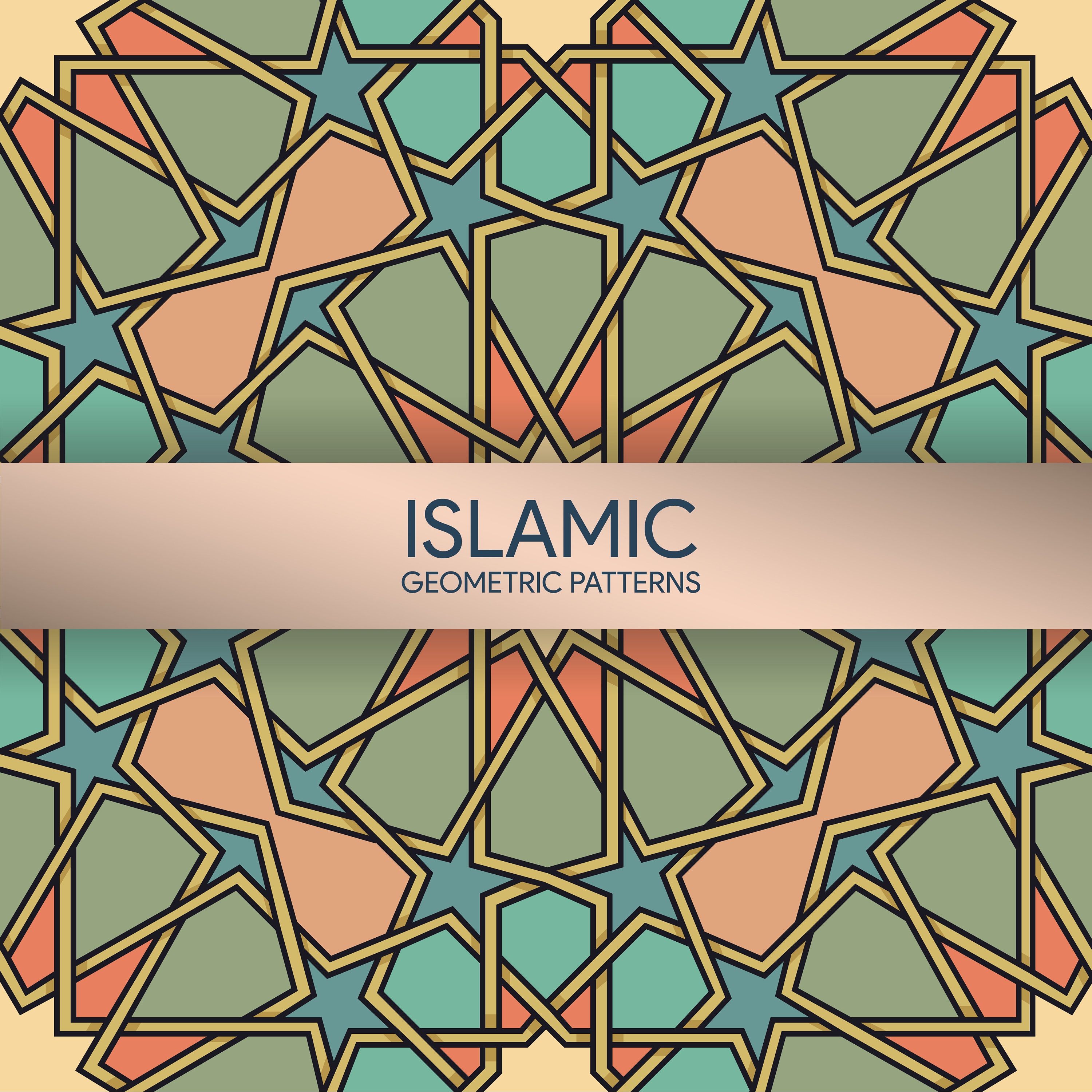 Islamic Geometric Digital Paper Pack Seamless Pattern. - Etsy
