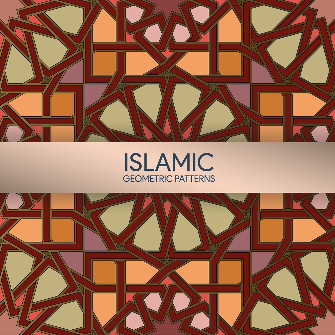 Islamic Geometric Digital Paper Pack Seamless Pattern. | Etsy
