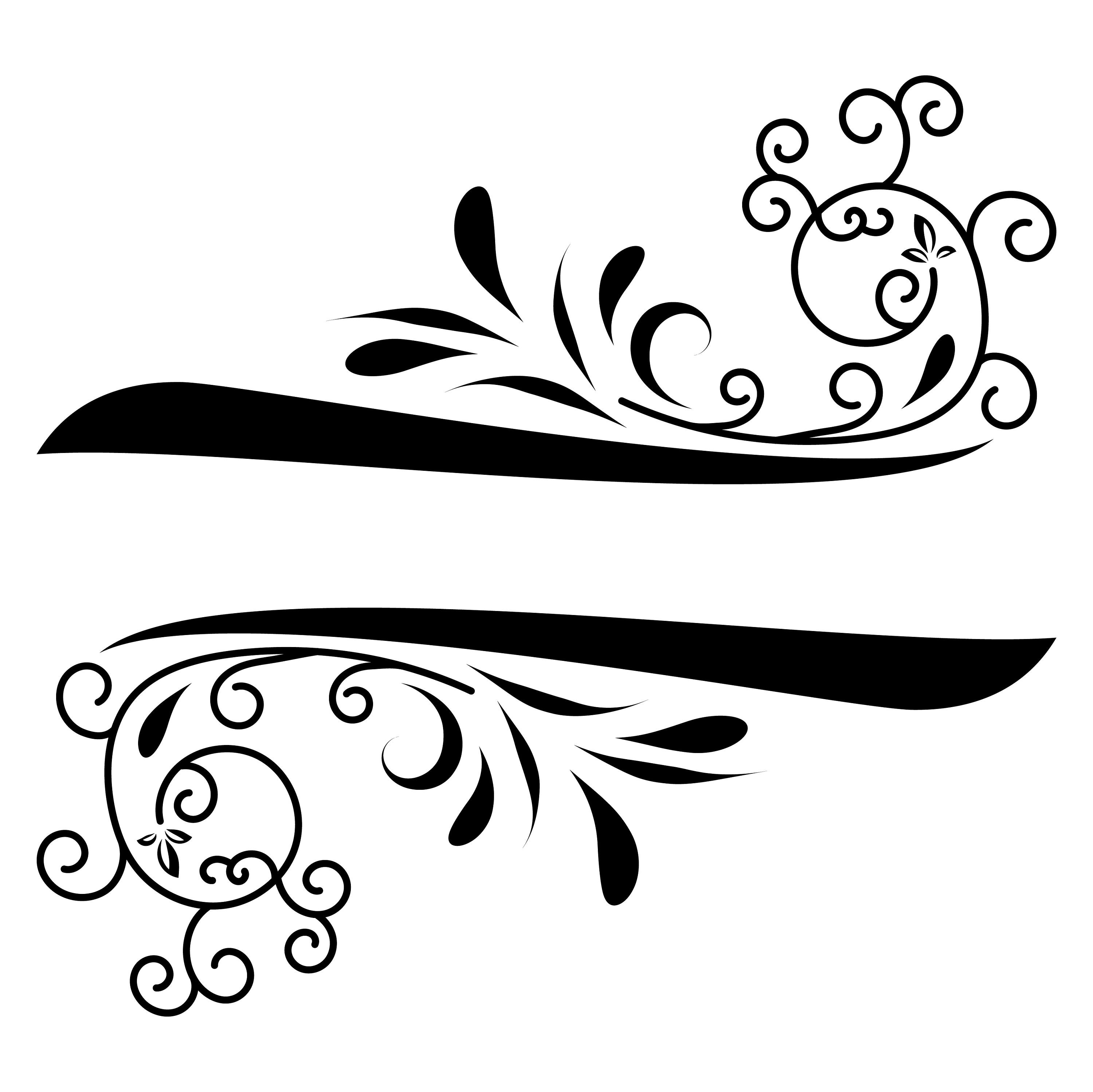 42 Design Elements Curls and Swirls. Dxf Jpeg png Svg. - Etsy