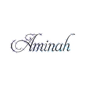 Arabic Name Aminah Calligraphy. 3 Png and 3 Svg. Instant Digital ...