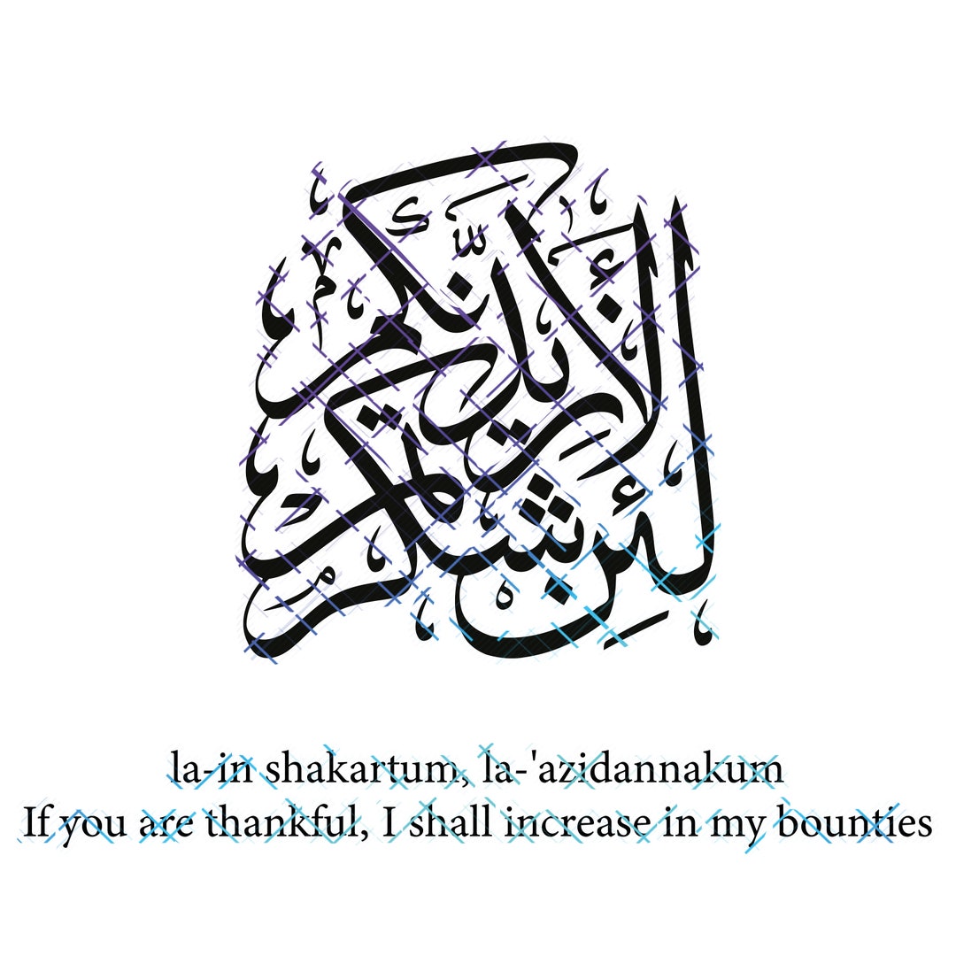 La-in Shakartum La Azidannakum. If You Are Thankfull, I Shall Increase ...