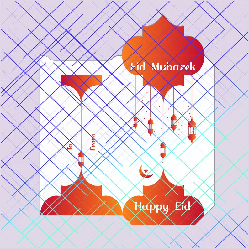 Printable Two Eid Mubarak Envelope. Jpeg Pdf and Png. Instant - Etsy