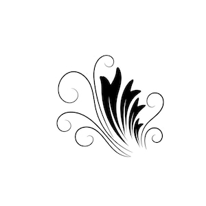 42 Design Elements Curls and Swirls. Dxf, Jpeg ,png, Svg. Instant ...