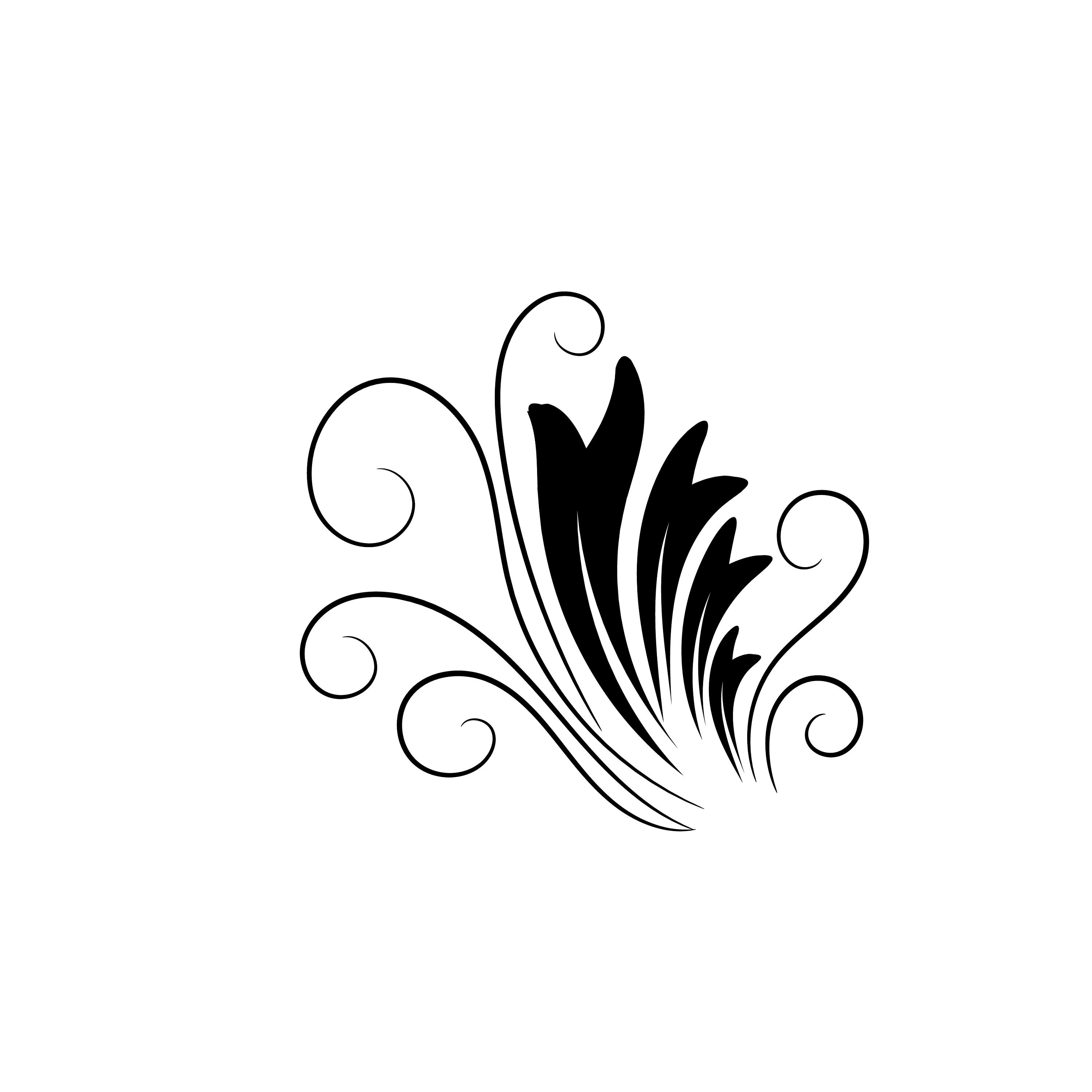 42 Design Elements Curls and Swirls. Dxf Jpeg png Svg. - Etsy