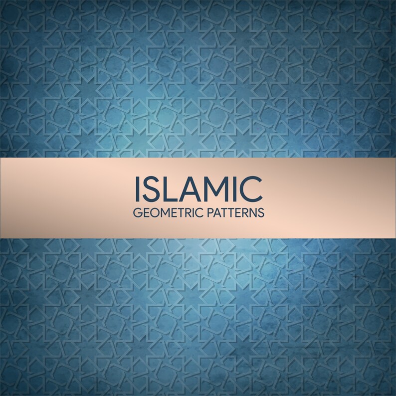 Islamic Geometric Digital Paper. Seamless Pattern. Islamic Digital ...