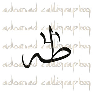 Disjointed Letters in Quran Calligraphy. Haroof-e- Muqataat Wall Art ...