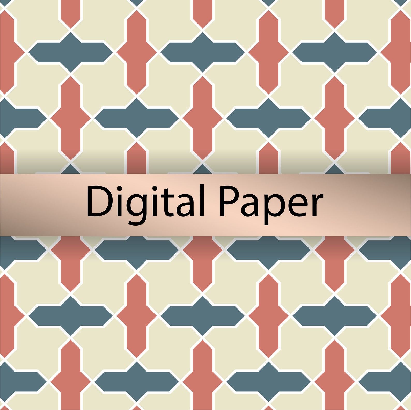 Islamic Geometric Digital Paper Pack, Seamless Pattern. Islamic Digital ...