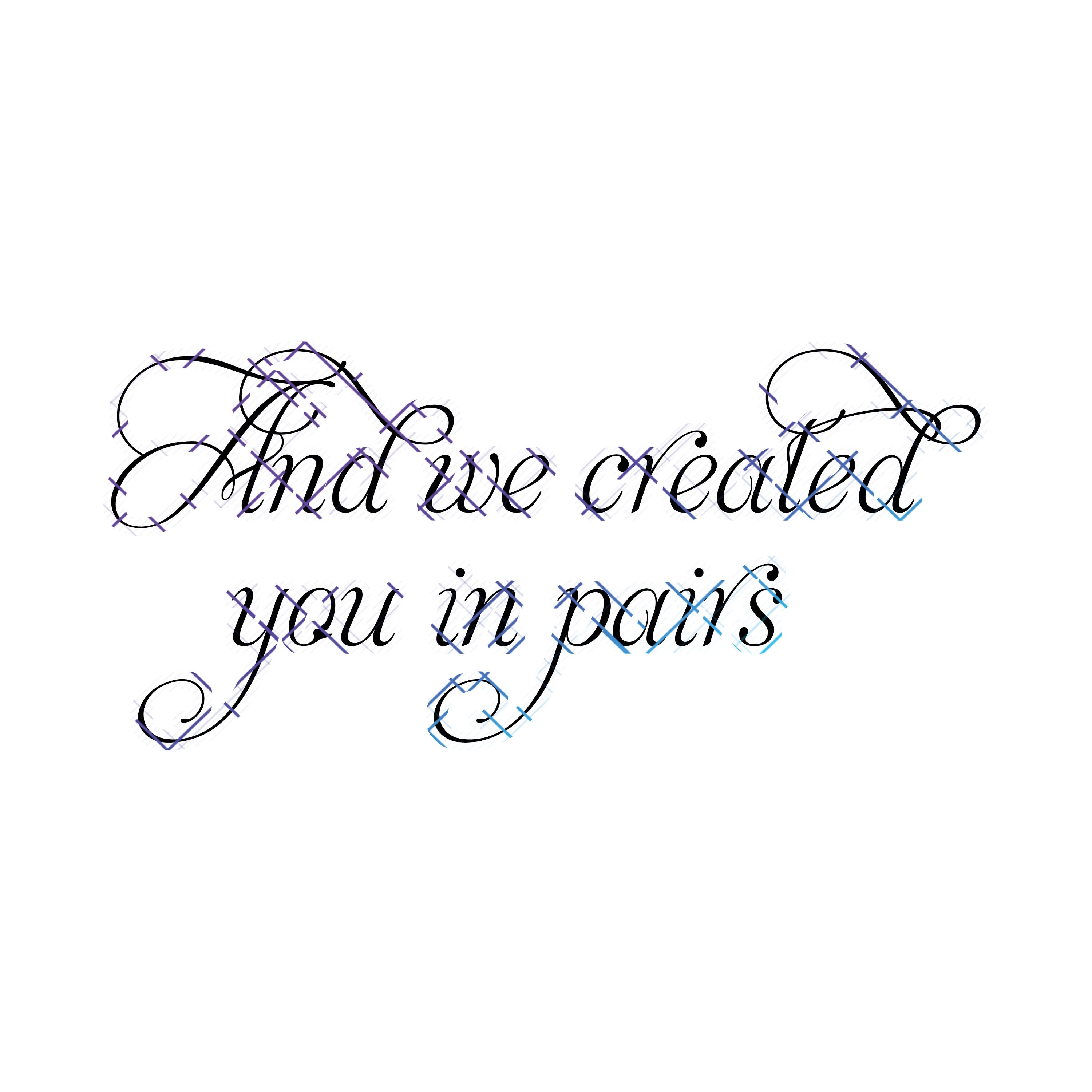 And We Created You in Pairs. Islamic Calligraphy. Jpeg, Png, Svg ...