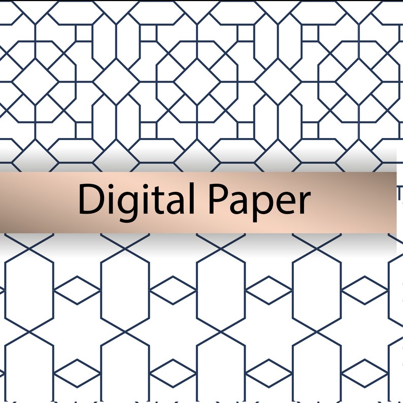 Blue white pattern Digital Paper. Instant Digital Download. | Etsy