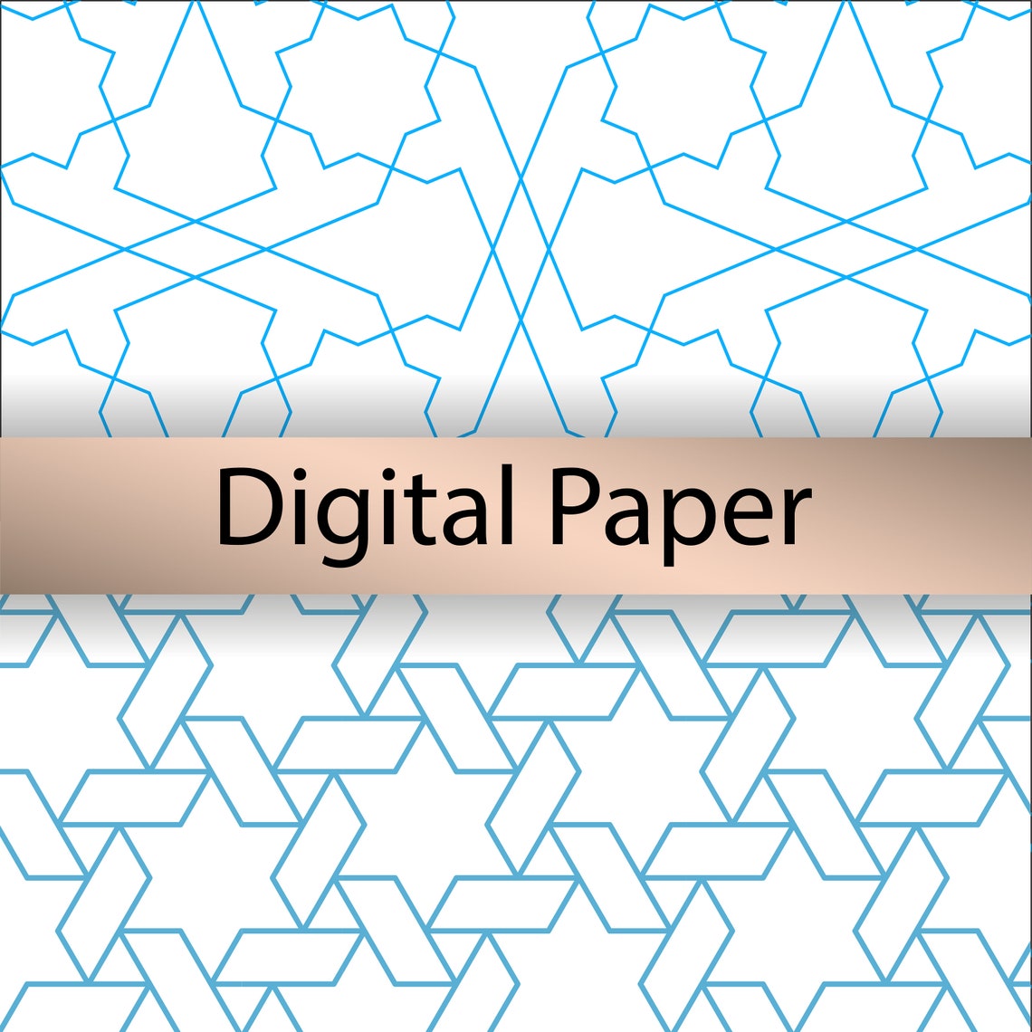 Islamic Geometric Digital Paper Pack Seamless Pattern. - Etsy