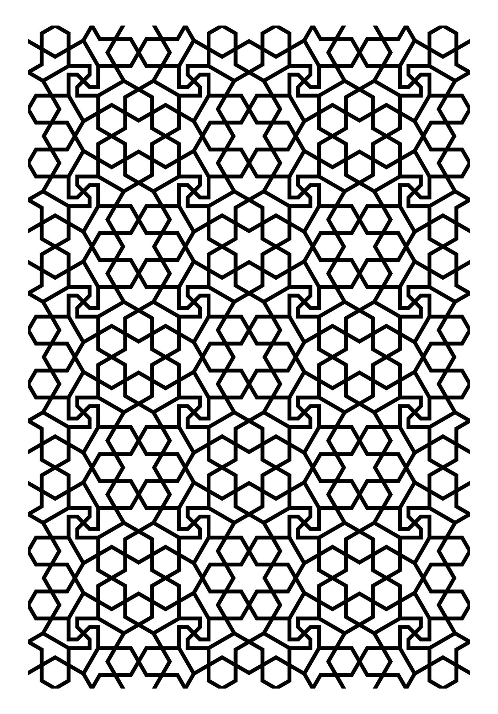 9 Various Size Islamic Geometric Patterns. Png and Svg Files. Instant ...
