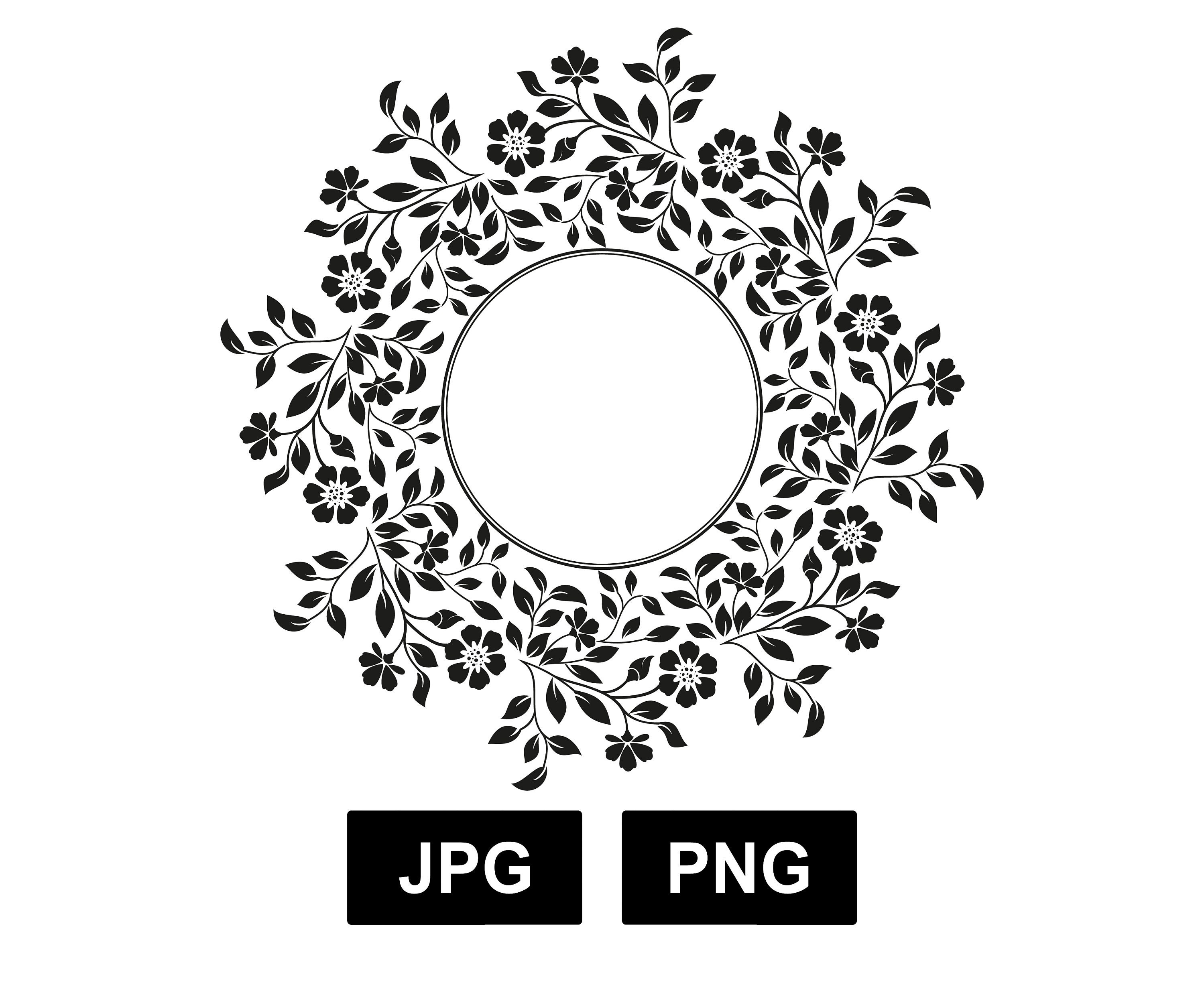 Islamic Floral Frame. Jpeg Png. Instant Digital Download. | Etsy