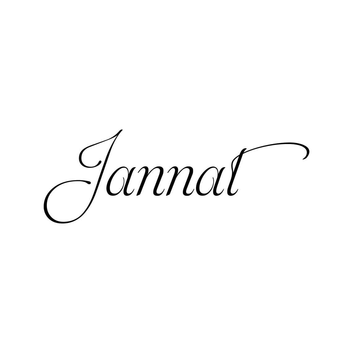 Arabic Name Jannat Calligraphy. Png and Svg. Instant Digital - Etsy UK