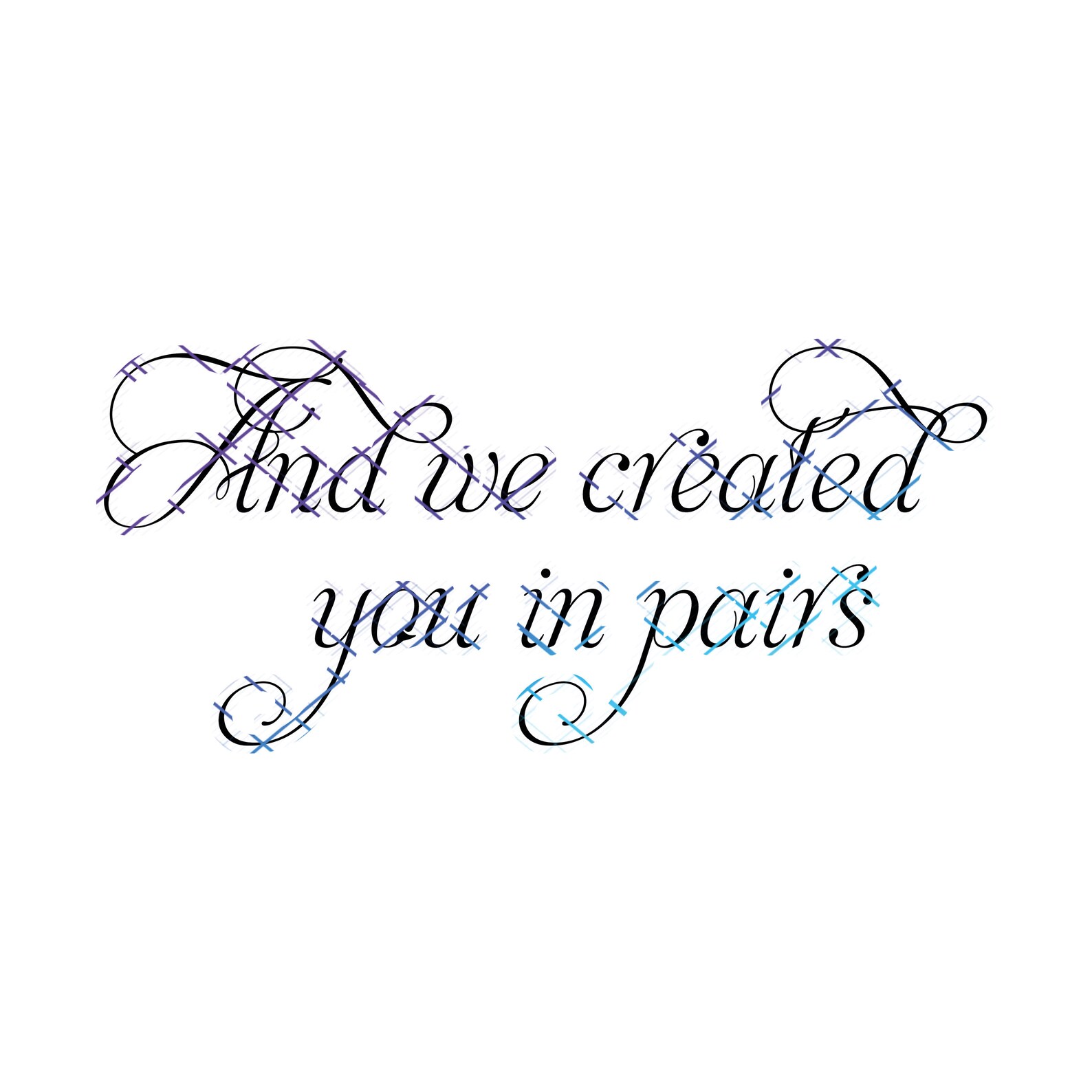 And We Created You in Pairs. Islamic Calligraphy. Jpeg, Png, Svg ...